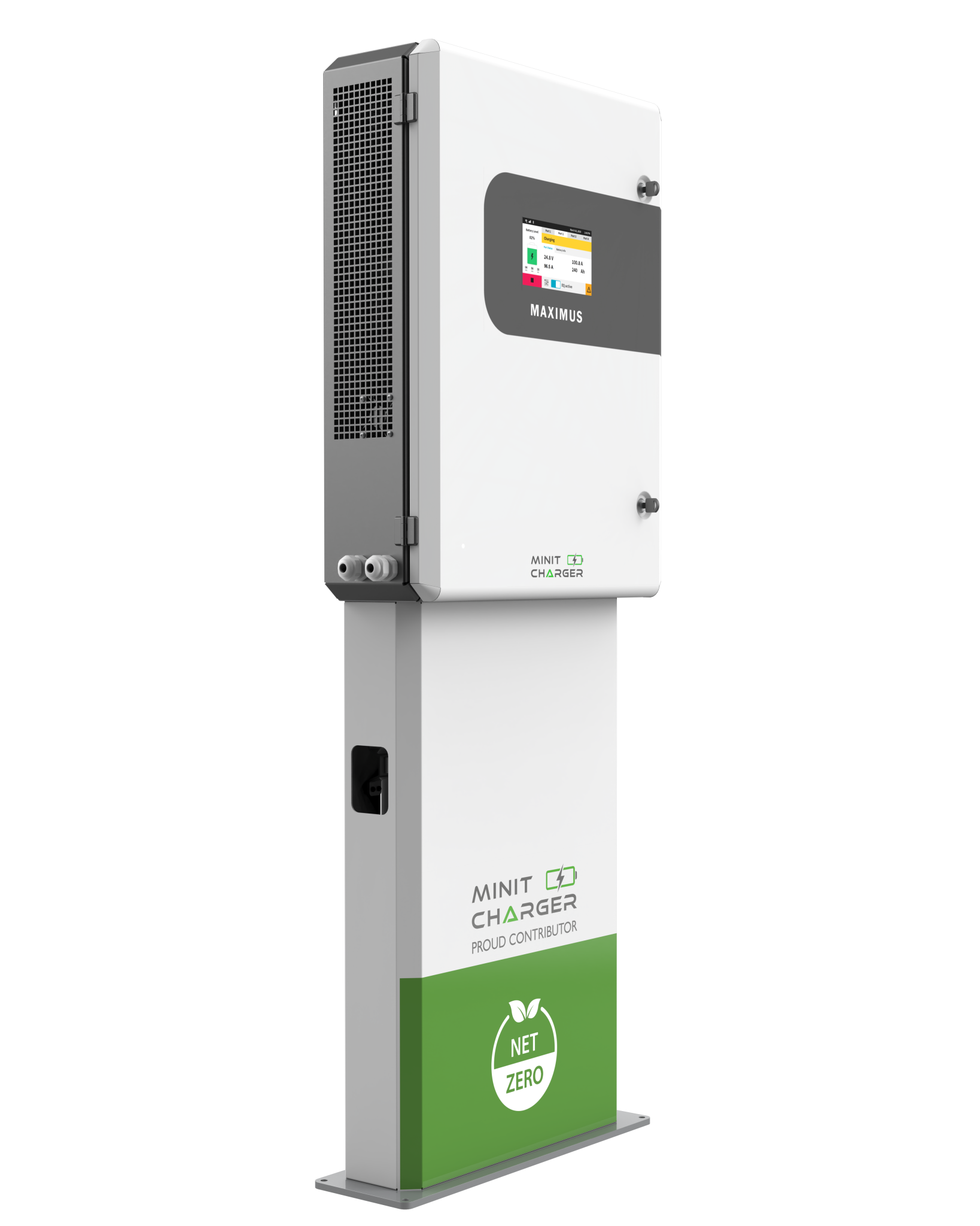 MAXIMUS - Dual EV Charger for MHE | Minit Charger Minit Charger